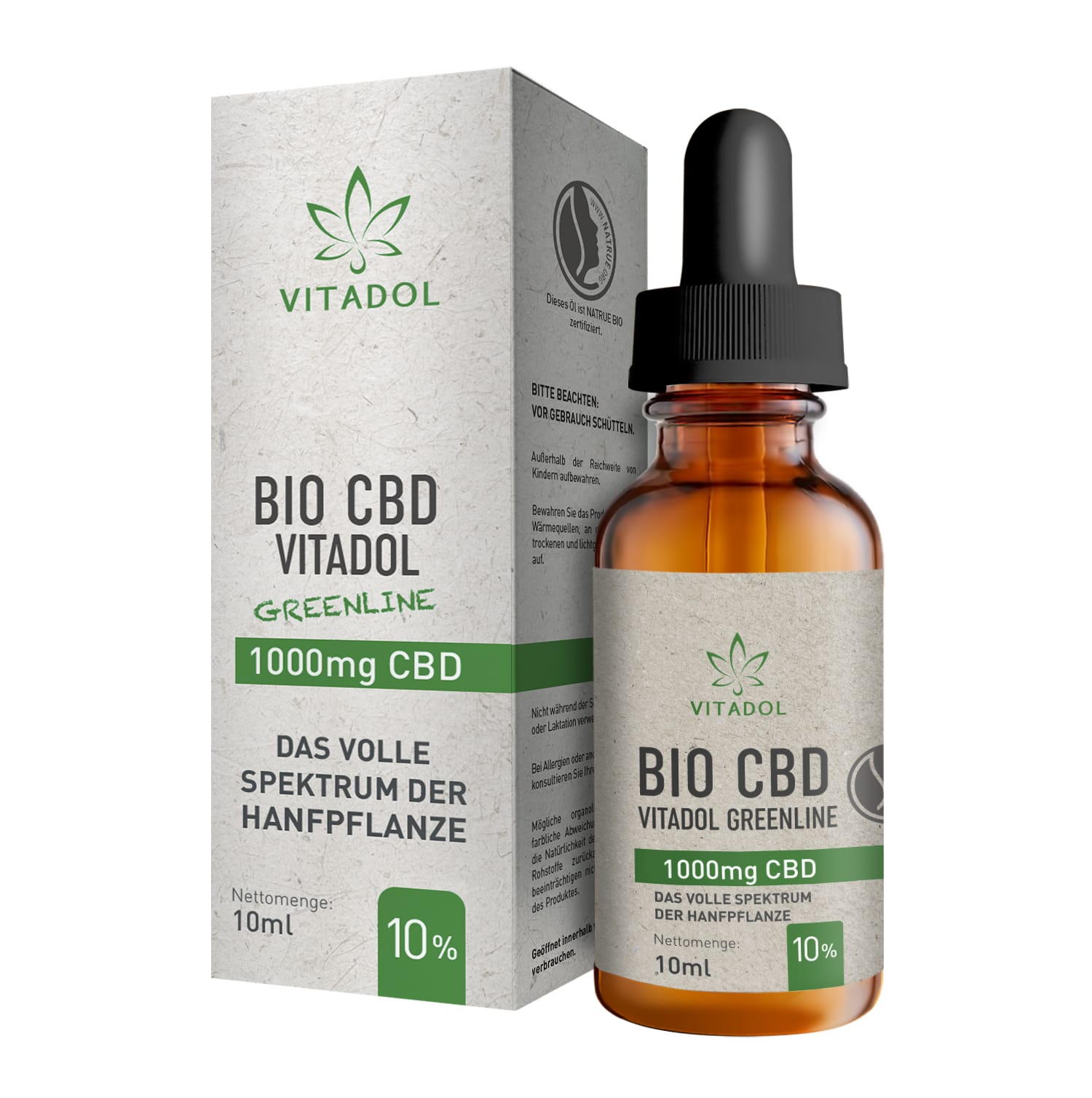 Vitadol Greenline 10% CBD Öl - NATRUE BIO - online kaufen